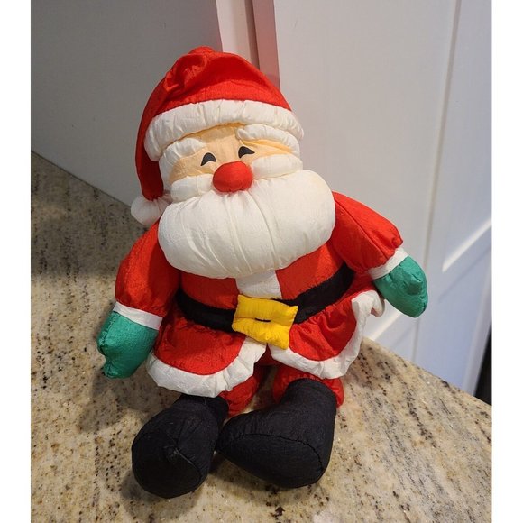 Hallmark | Holiday | Vintage Hallmark Plush Puffy Santa Claus Stuffed ...